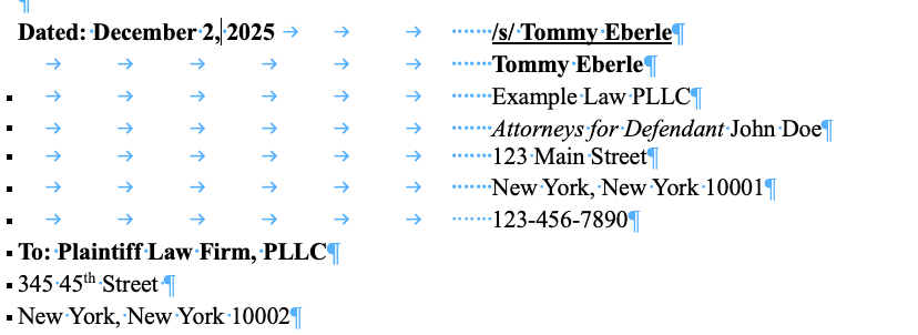How to Format Attorney Signature Blocks in Answers Perfectly in Word ...