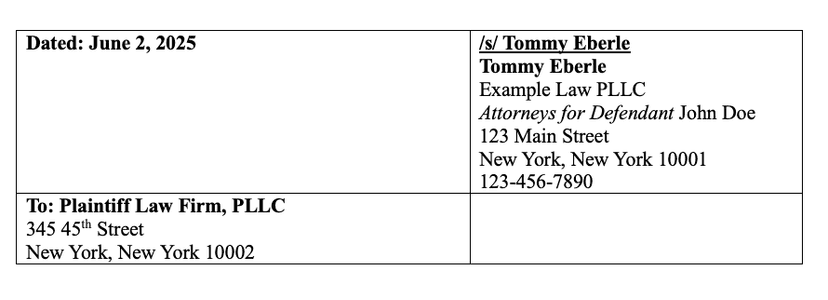 How to Format Attorney Signature Blocks in Answers Perfectly in Word ...